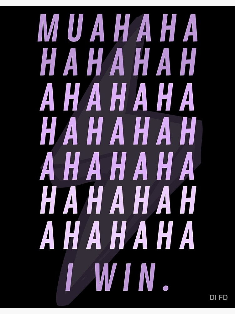 "Yzma Cat Muahahaha I Win" Poster by disfordisney- | Redbubble