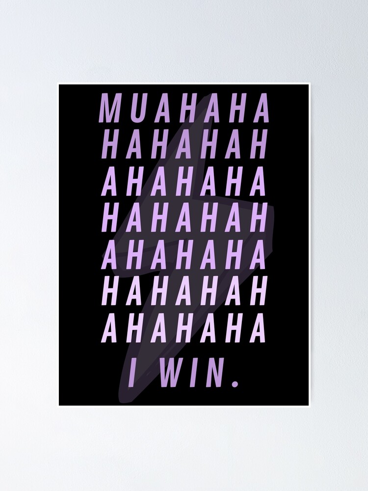 "Yzma Cat Muahahaha I Win" Poster by disfordisney- | Redbubble