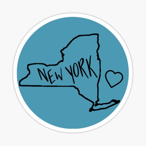 "new york state sticker" Sticker by plantm0m | Redbubble