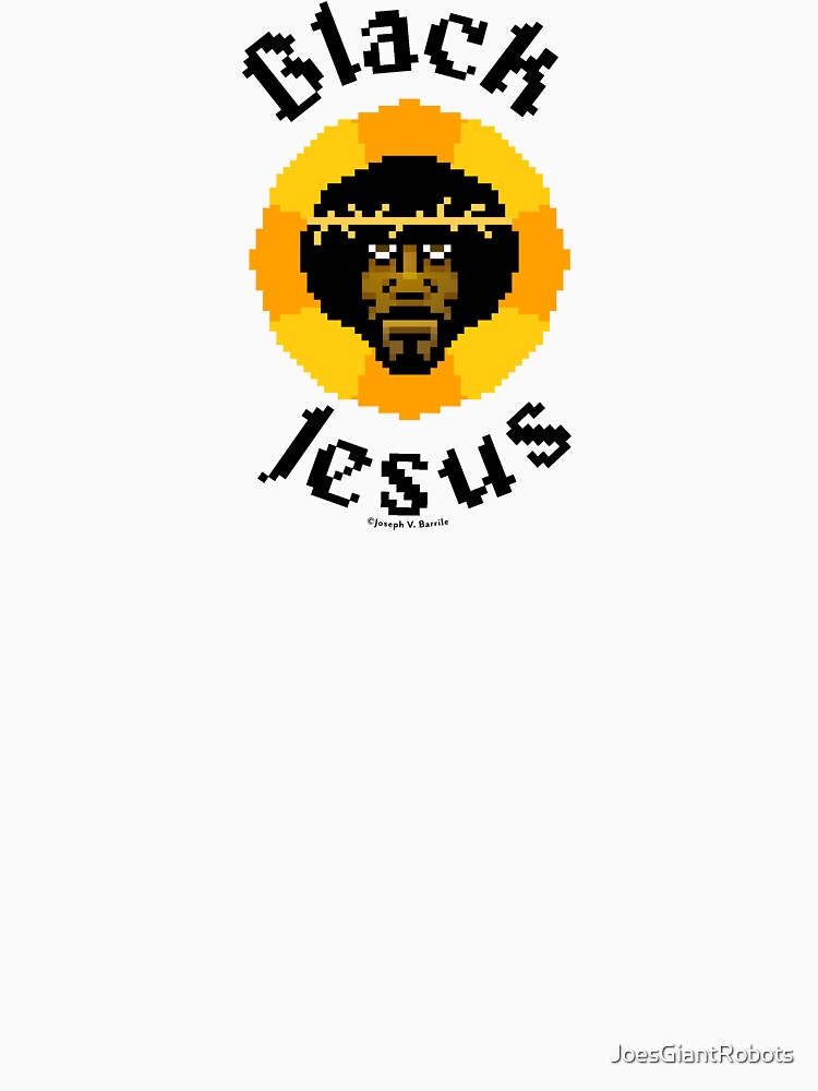 "Black Jesus" T-shirt for Sale by JoesGiantRobots | Redbubble | black t ...