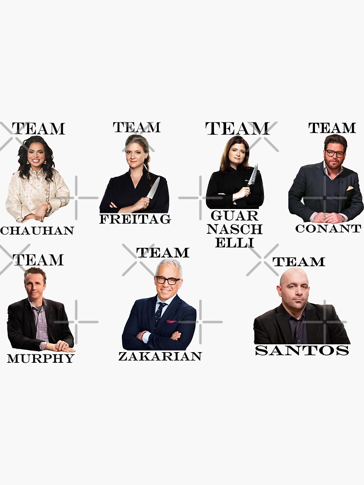 "Chopped Judges Sticker Pack" Sticker for Sale by Haley Scott | Redbubble