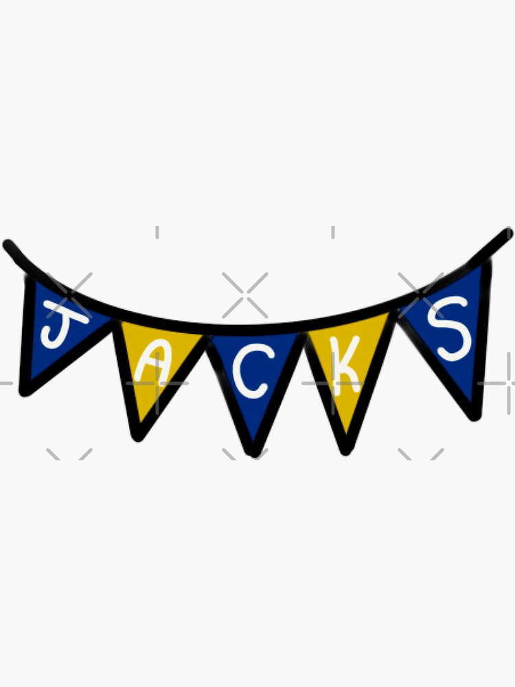 "NAU Jacks Banner Sticker" Sticker for Sale by becca-sullivan | Redbubble