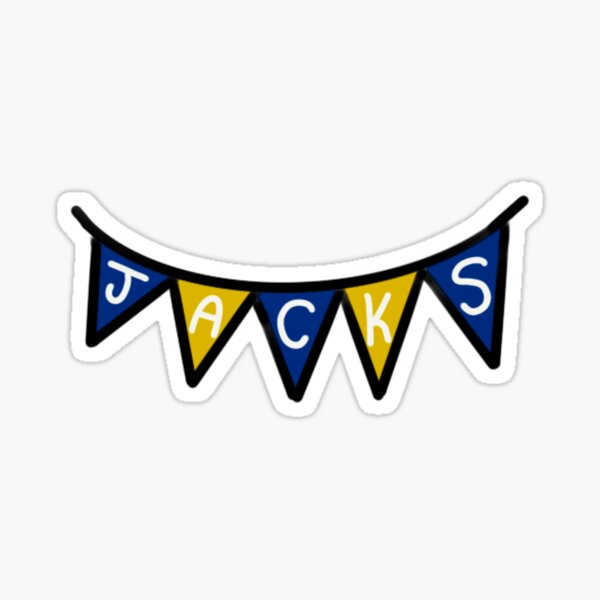 "NAU Jacks Banner Sticker" Sticker for Sale by becca-sullivan | Redbubble