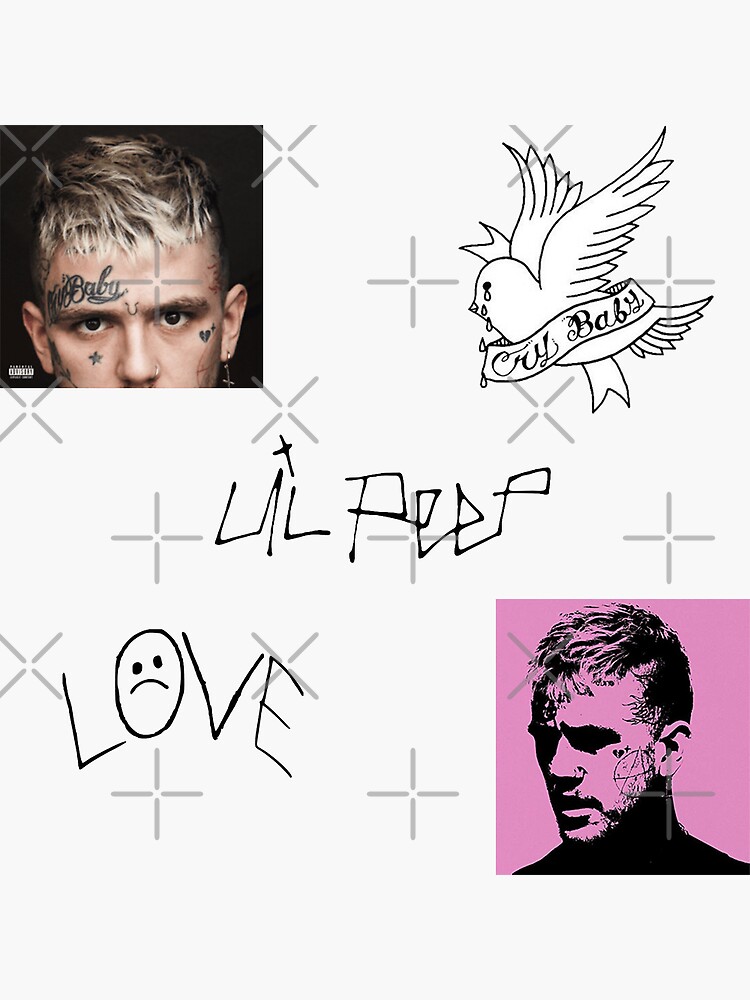 "lil peep sticker pack" Sticker for Sale by niveacintra | Redbubble