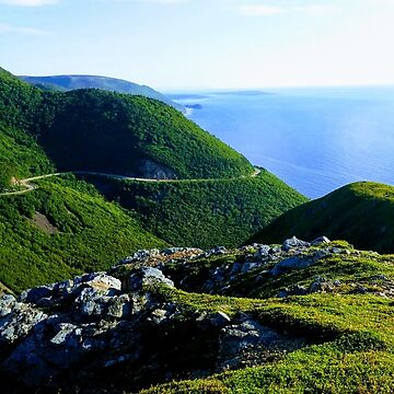 "Cabot Trail Landscape" Sticker for Sale by hurleygirlie333 | Redbubble