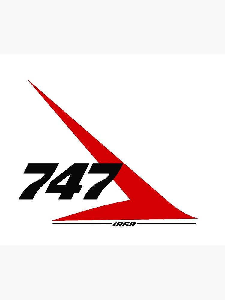 "747 classic logo" Art Print by Greenbeandesign | Redbubble