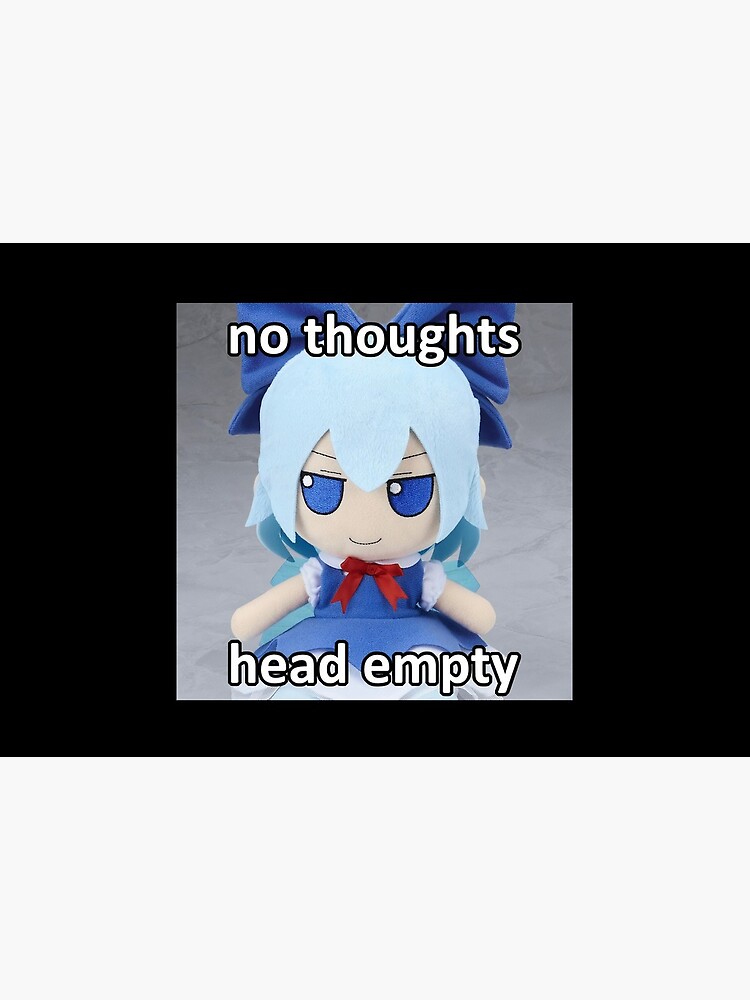 "No Thoughts Head Empty Cirno" Mask for Sale by parkerku | Redbubble