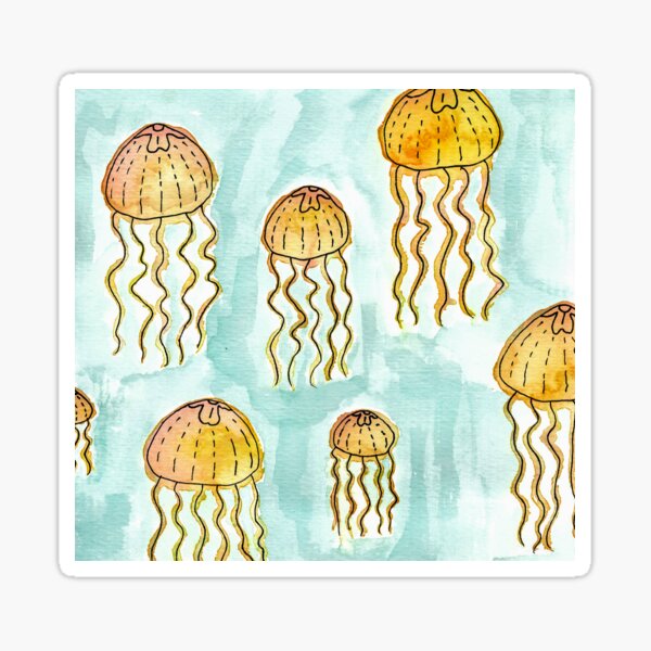 "Orange , pink, and yellow jelly's " Sticker for Sale by auroragage ...