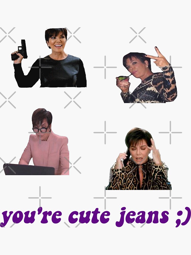 "kris jenner pack" Sticker by KarenCashel | Redbubble
