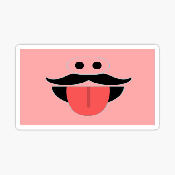 "Piggle Tash" Sticker for Sale by Play-On | Redbubble