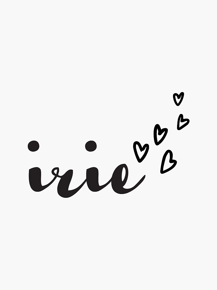 "Keep it irie" Sticker for Sale by dominiquedoug | Redbubble