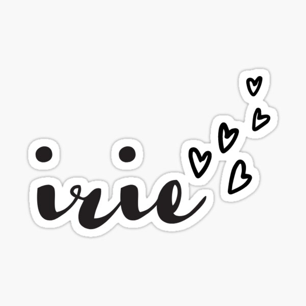 "Keep it irie" Sticker for Sale by dominiquedoug | Redbubble