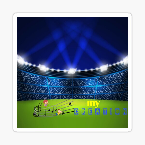 "Stadium design" Sticker by tulsidevi121 | Redbubble