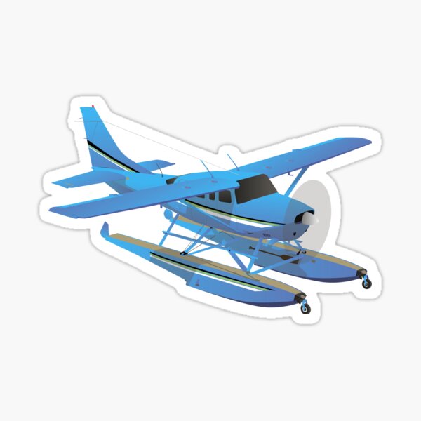 "Civil Single-engined High Wing Seaplane" Sticker for Sale by NorseTech ...