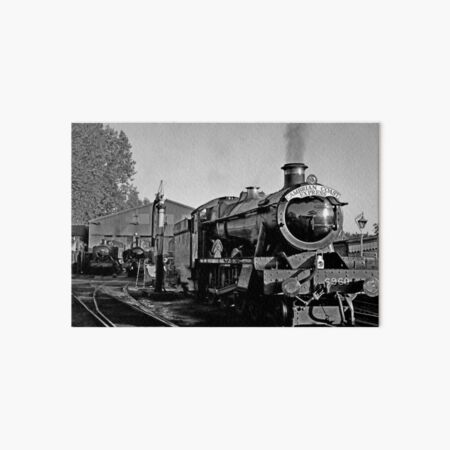 "GWR steam loco 6960 Raveningham Hall at Bridgnorth loco shed" Art ...