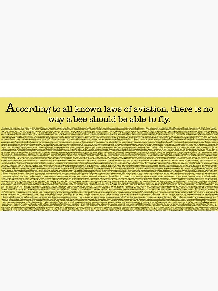 "The Entire Bee Movie Script " Coffee Mug for Sale by mega-megantron ...