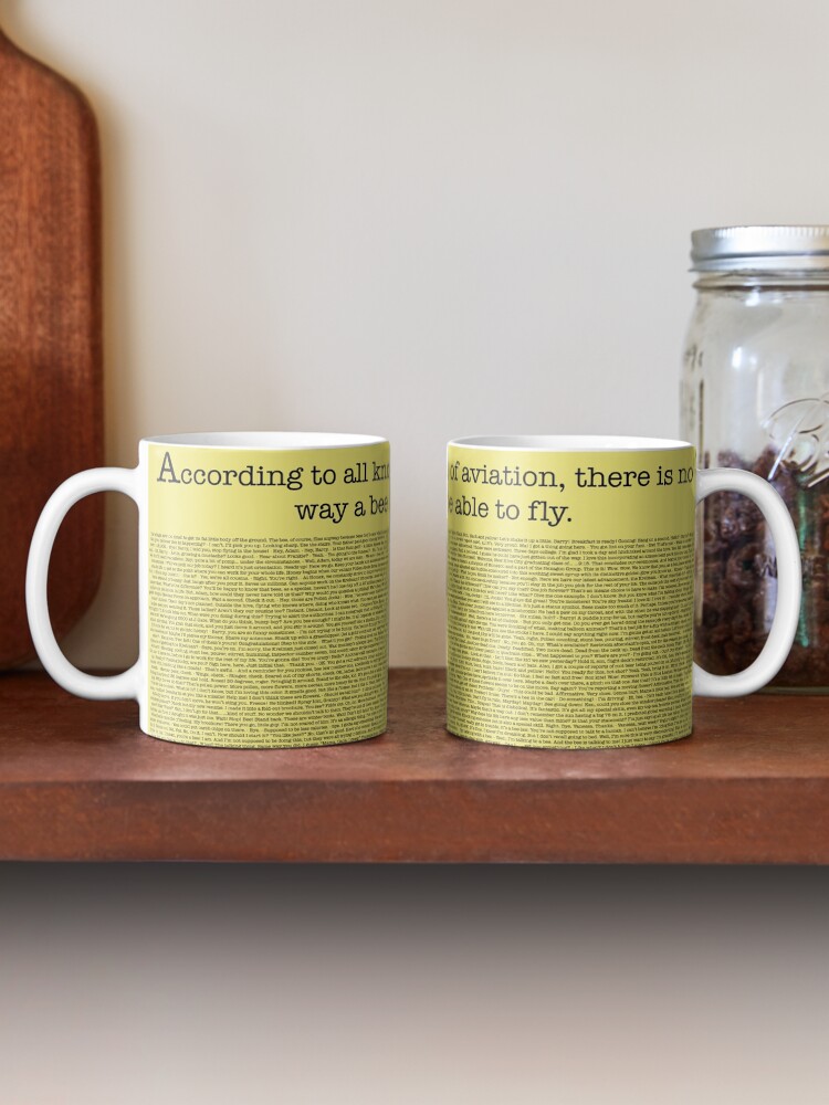 "The Entire Bee Movie Script " Coffee Mug for Sale by mega-megantron ...