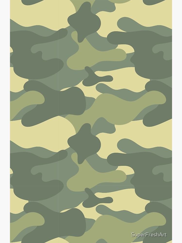 "Camouflage Pattern Light Green Military Army" Poster for Sale by ...