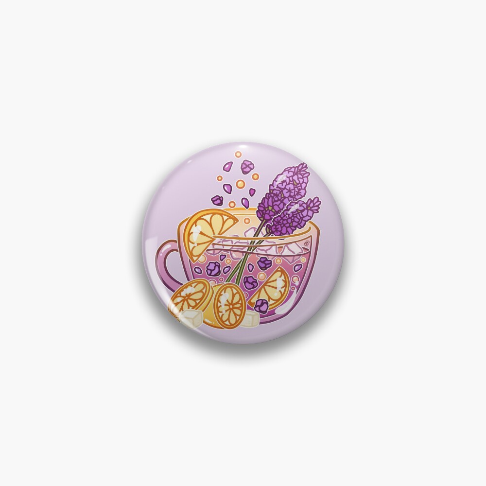 "Lavender Lemonade" Pin for Sale by heysoleilart | Redbubble