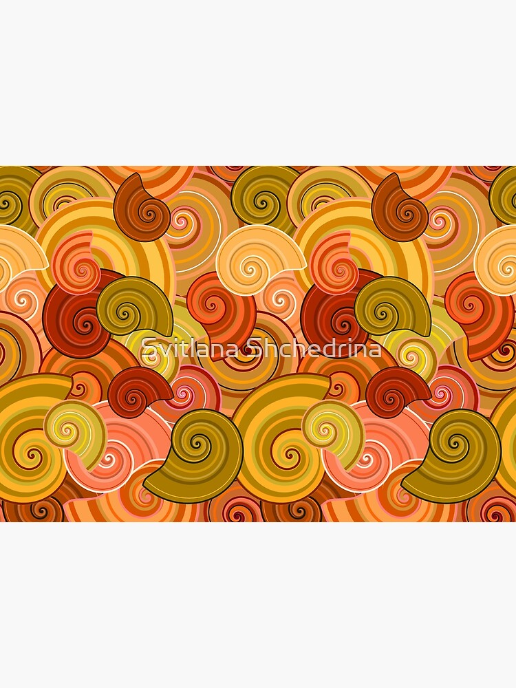 "Orange Red Yellow Green Shells" Poster for Sale by shchedrina | Redbubble