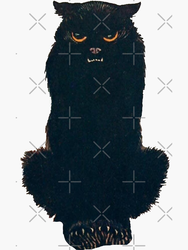 "Arthur Rackham- Black Cat- Brothers Grimm" Sticker for Sale by ...