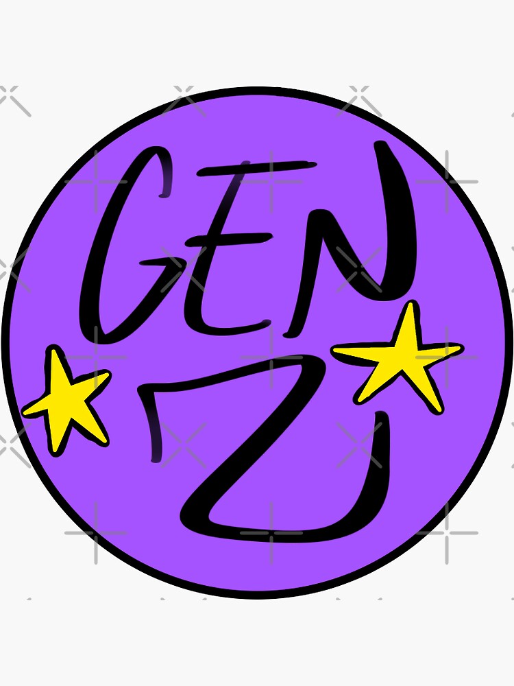 "GEN Z Sticker" Sticker by becca-sullivan | Redbubble