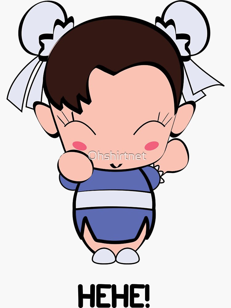 "Baby Chun Li" Sticker by Ohshirtnet | Redbubble