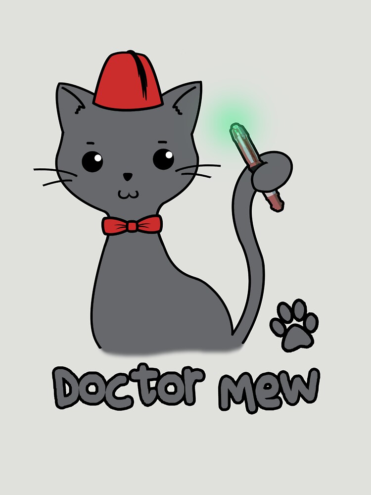 "Doctor Mew" T-shirt by Sherlosaurus | Redbubble