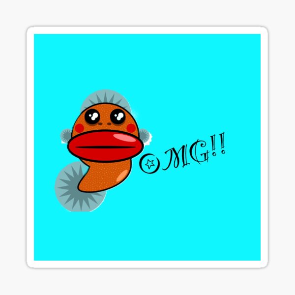 "Fun Texting slang OMG teenager puns memes oh my god" Sticker for Sale ...