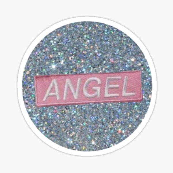 "Angel glitter aesthetic " Sticker by Iamstar | Redbubble