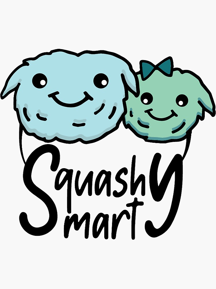 "Squashy & Smarty" Sticker for Sale by Risutoru | Redbubble