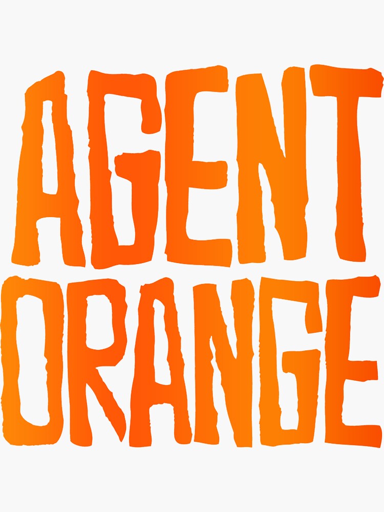 "orange not red agent" Sticker by VABASAR | Redbubble