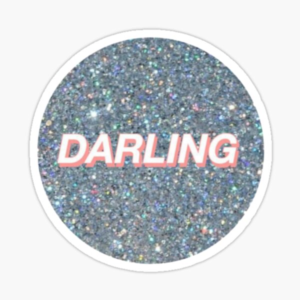 "Darling glitter aesthetic" Sticker for Sale by Iamstar | Redbubble