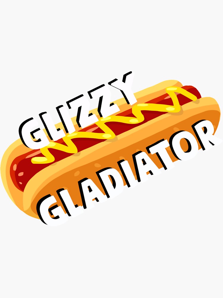 "Glizzy Gladiator" Sticker by 00squad | Redbubble