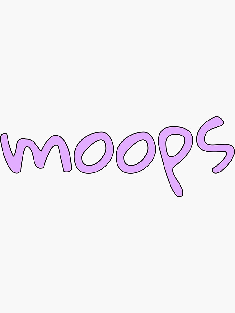 "Mooptopia Moops" Sticker by yougotpainted | Redbubble