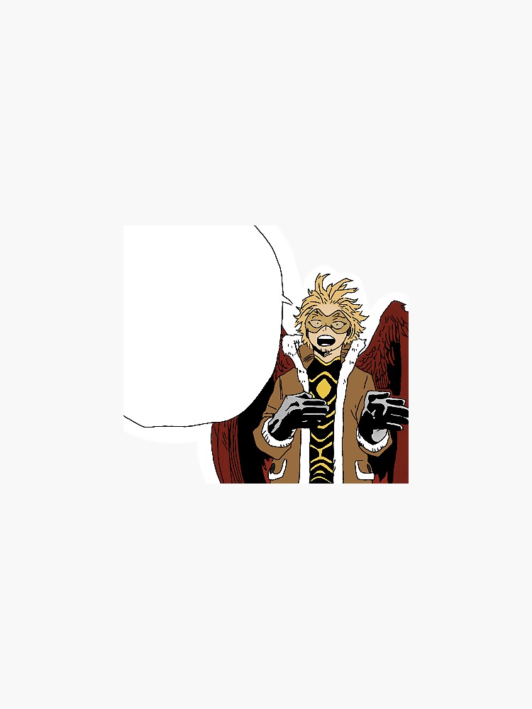"BNHA Hawks Blurb" Sticker by c0ffe | Redbubble