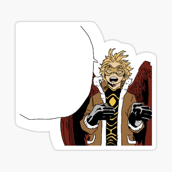 "BNHA Hawks Blurb" Sticker by c0ffe | Redbubble