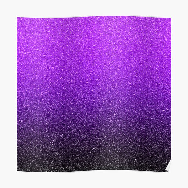 "Violet To Black Gradient Glitter Design" Poster for Sale by ...