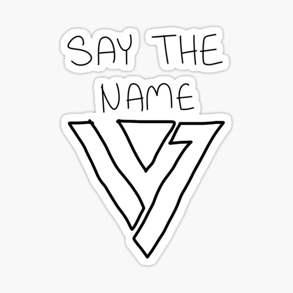 "Say the name: SEVENTEEN!" Sticker for Sale by zyre | Redbubble