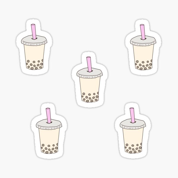 "boba pack" Sticker for Sale by elliebirss | Redbubble