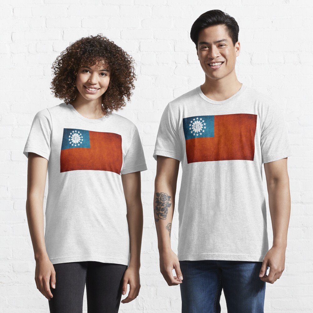 "Myanmar | Burmese Flag | National Flag of Myanmar" T-shirt for Sale by ...