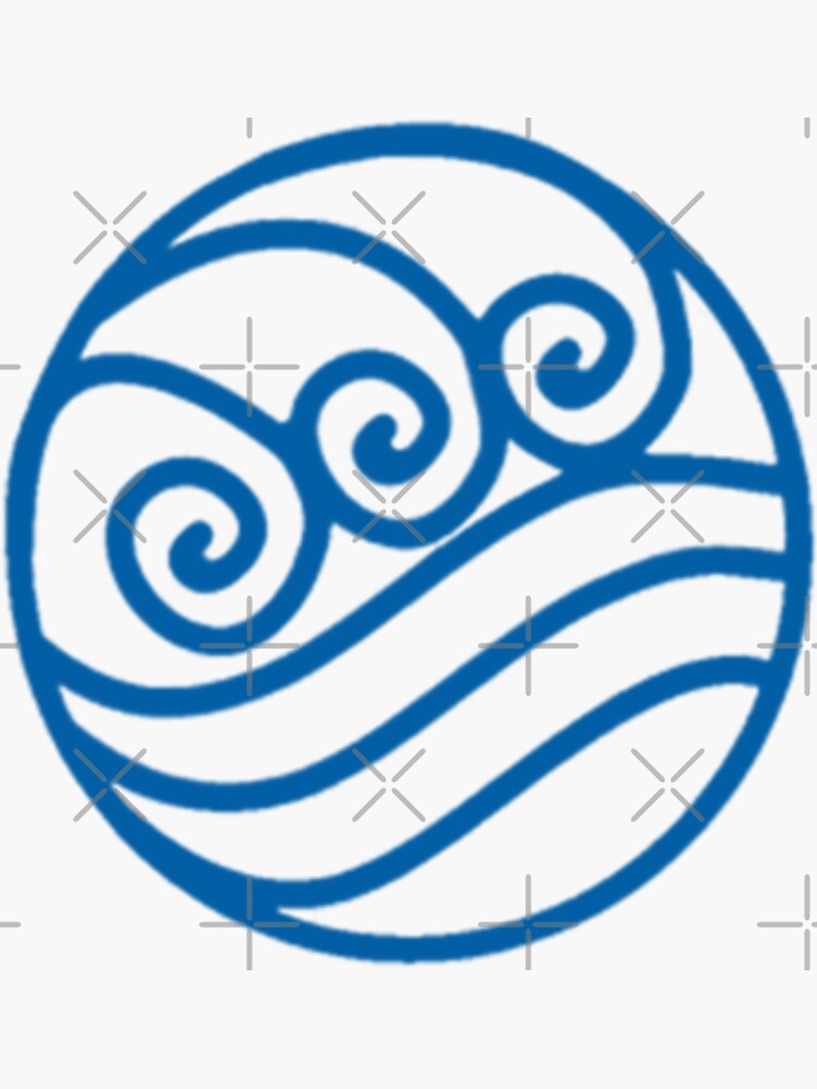 "Water Tribe Symbol Colored" Sticker by Shyannegarland | Redbubble
