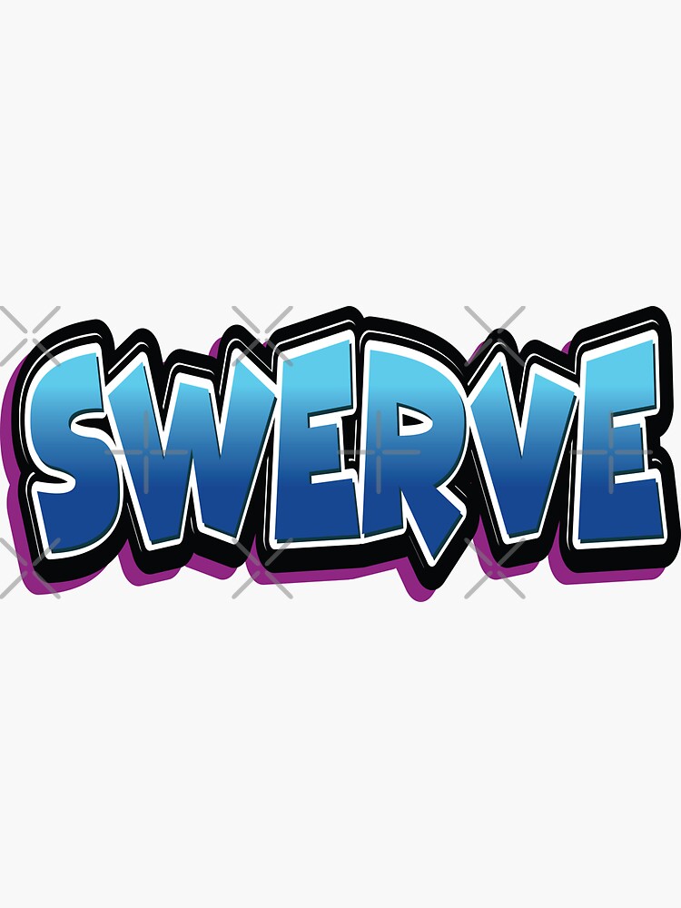"Swerve You Are In the Wrong Lane" Sticker by ProjectX23 | Redbubble