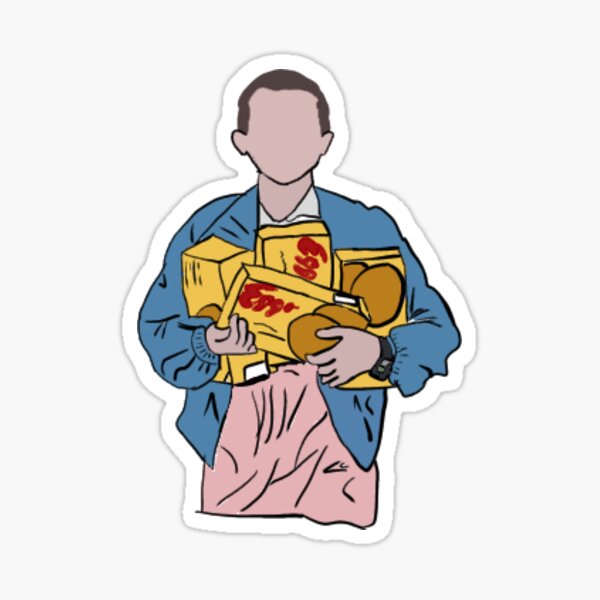 "eleven stranger things " Sticker by peachesxx | Redbubble