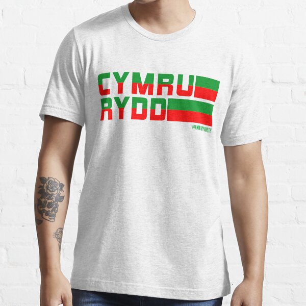 "Cymru Rydd, Free Wales, IndyWales, Annibyniaeth" Essential T-Shirt for ...