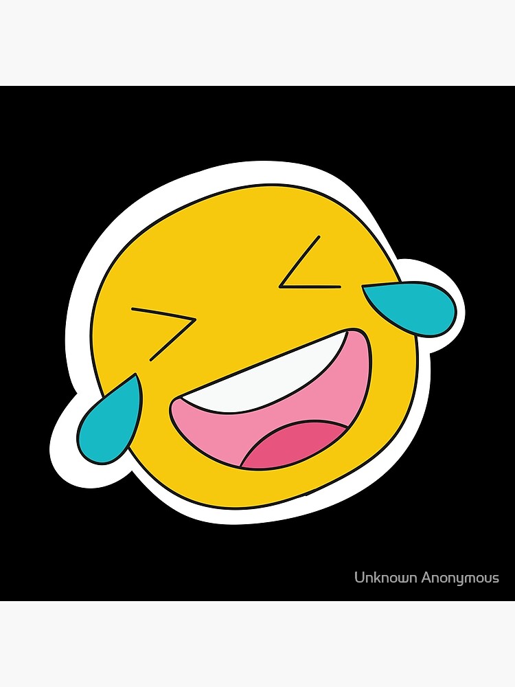 "Funny Laugh emoji" Poster by aBenjiii | Redbubble