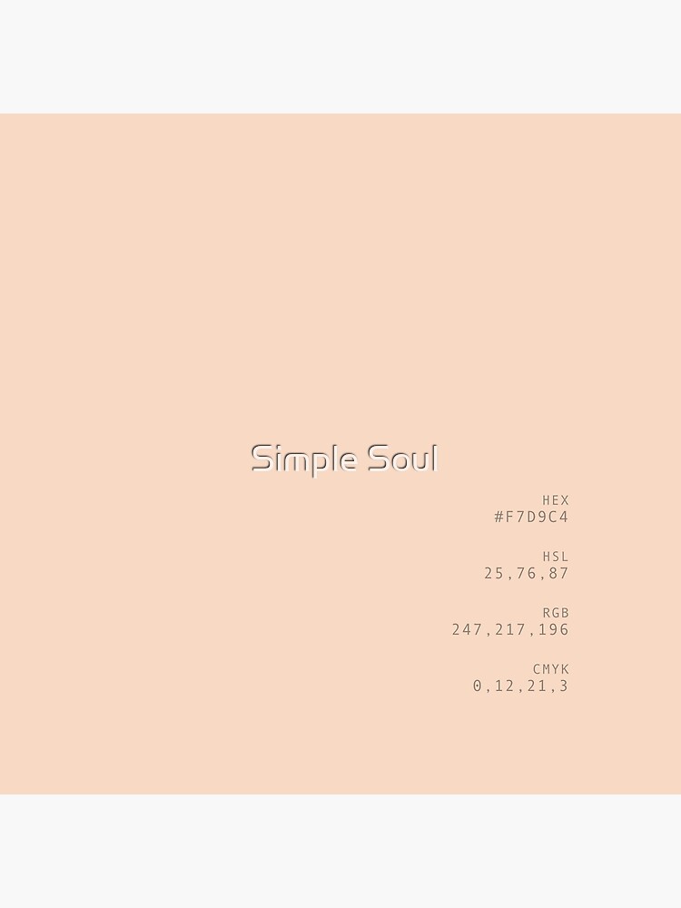 "Unbleached Silk Color Code" Poster by wannasaysth | Redbubble