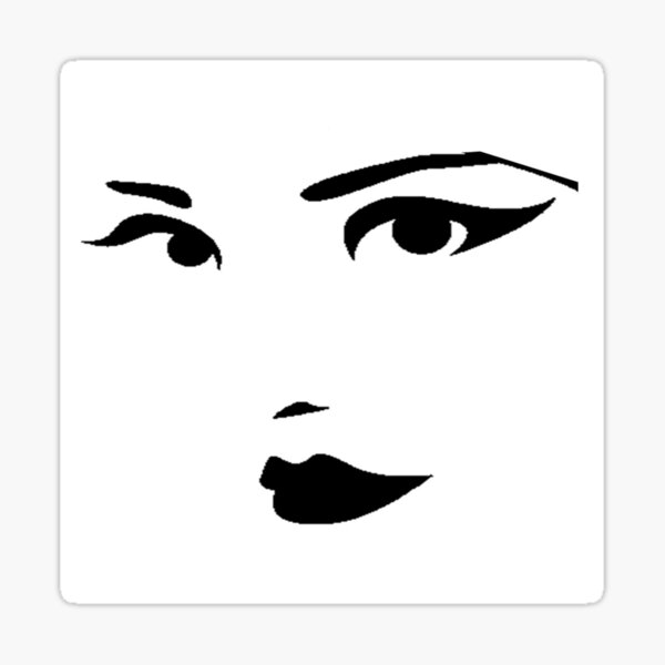 "Girl Face" Sticker for Sale by Nainisha23 | Redbubble