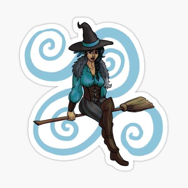 "The Witch of Whitestone" Sticker by Launchycat | Redbubble