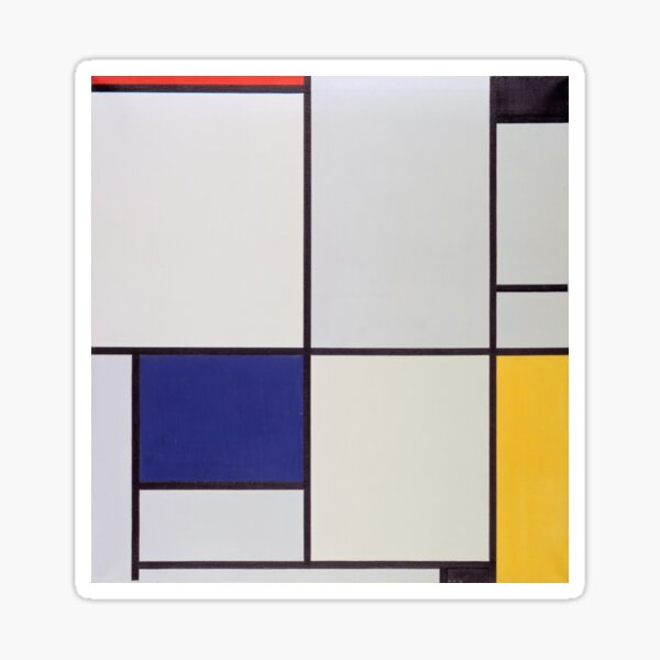 Sticker: Piet Mondrian | Redbubble